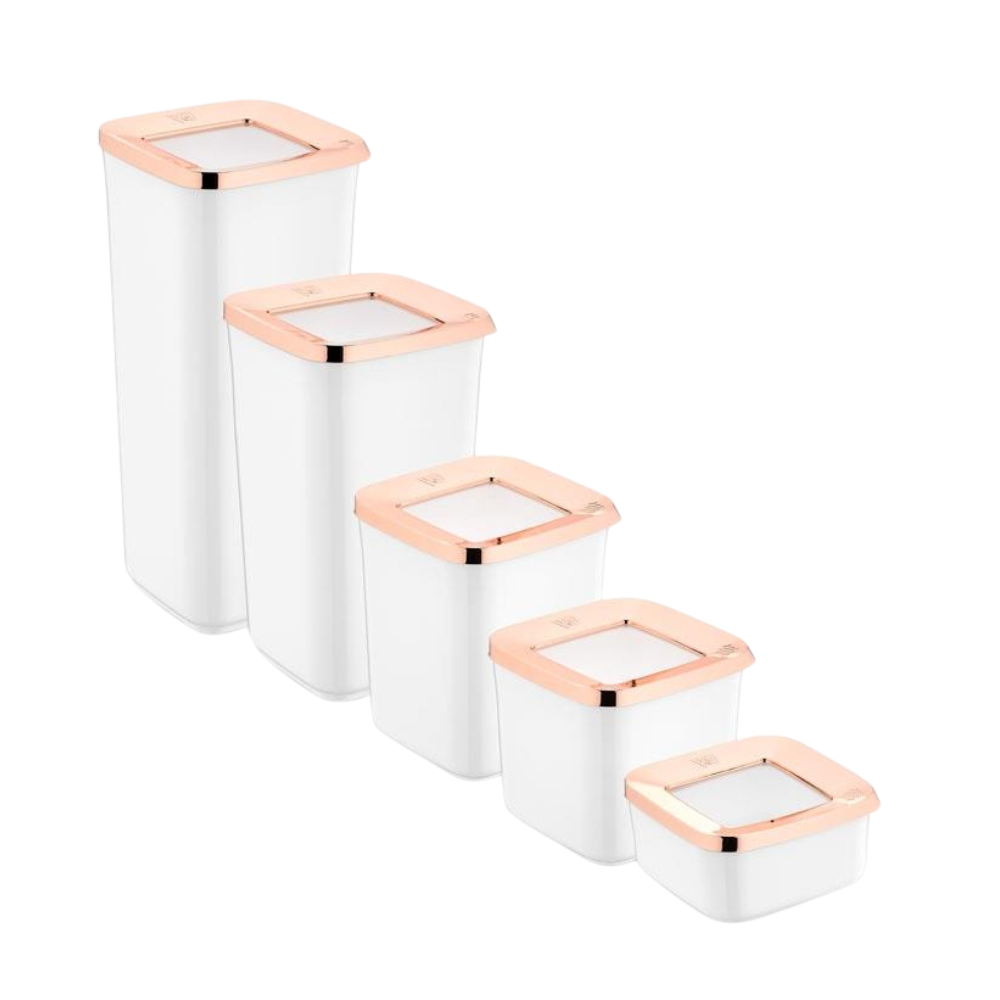 Solar Square Storage Container Set Of 5 - In-house